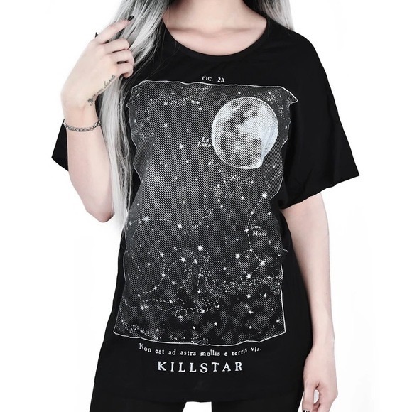 Killstar | Tops | Killstar Astra Relaxed Moon Top Tshirt | Poshmark